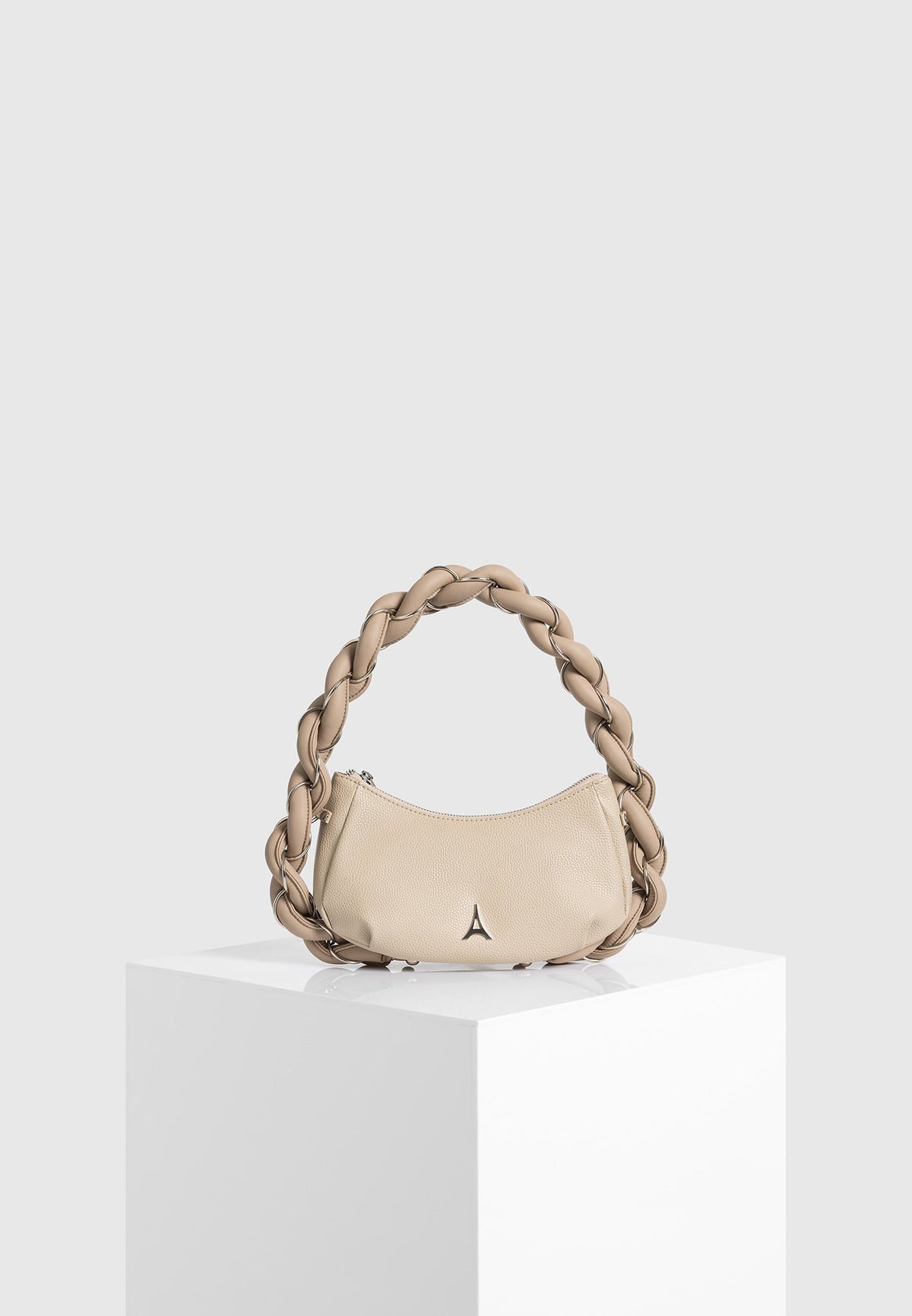 Chain Plaited Rope Handbag - Beige | Manière De Voir